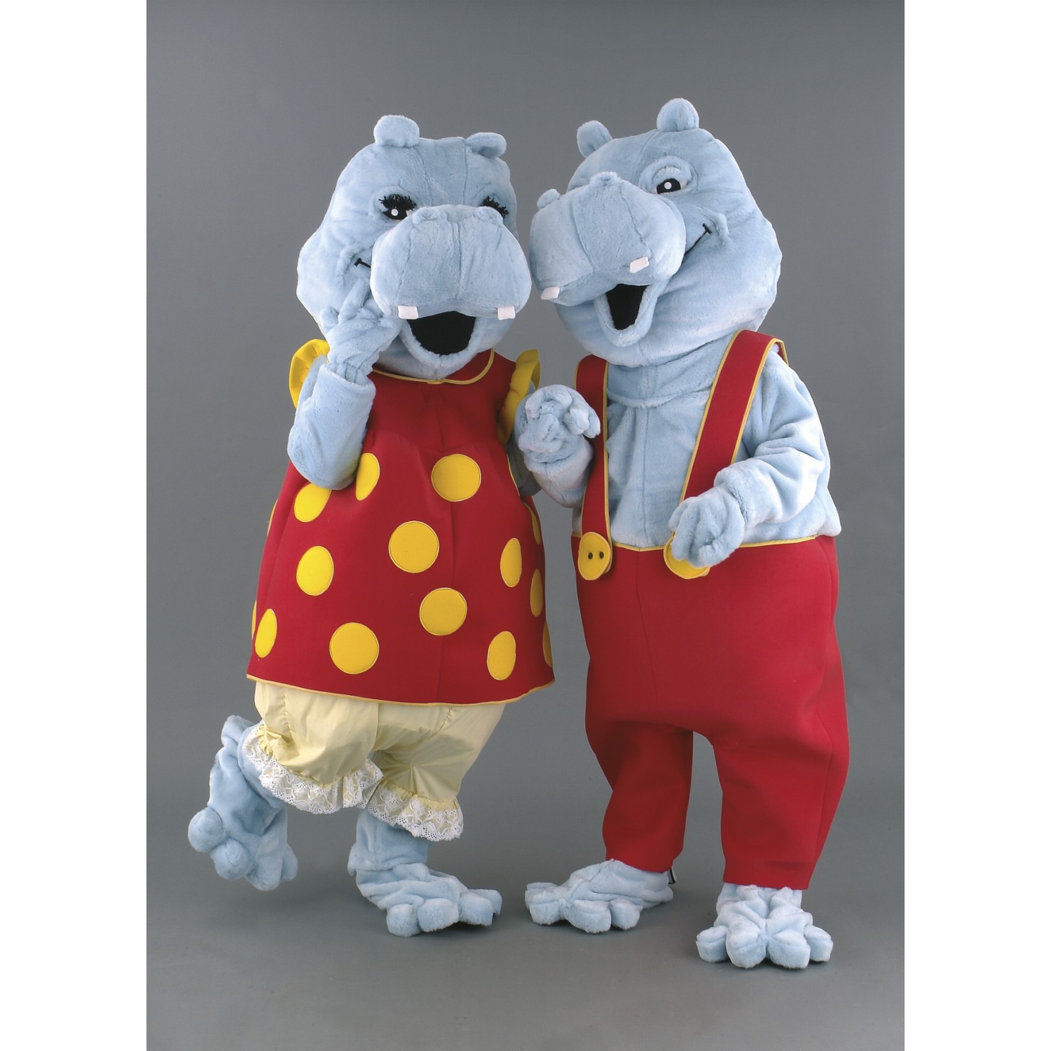 Mr & Mrs Hippo Mascot Costumes